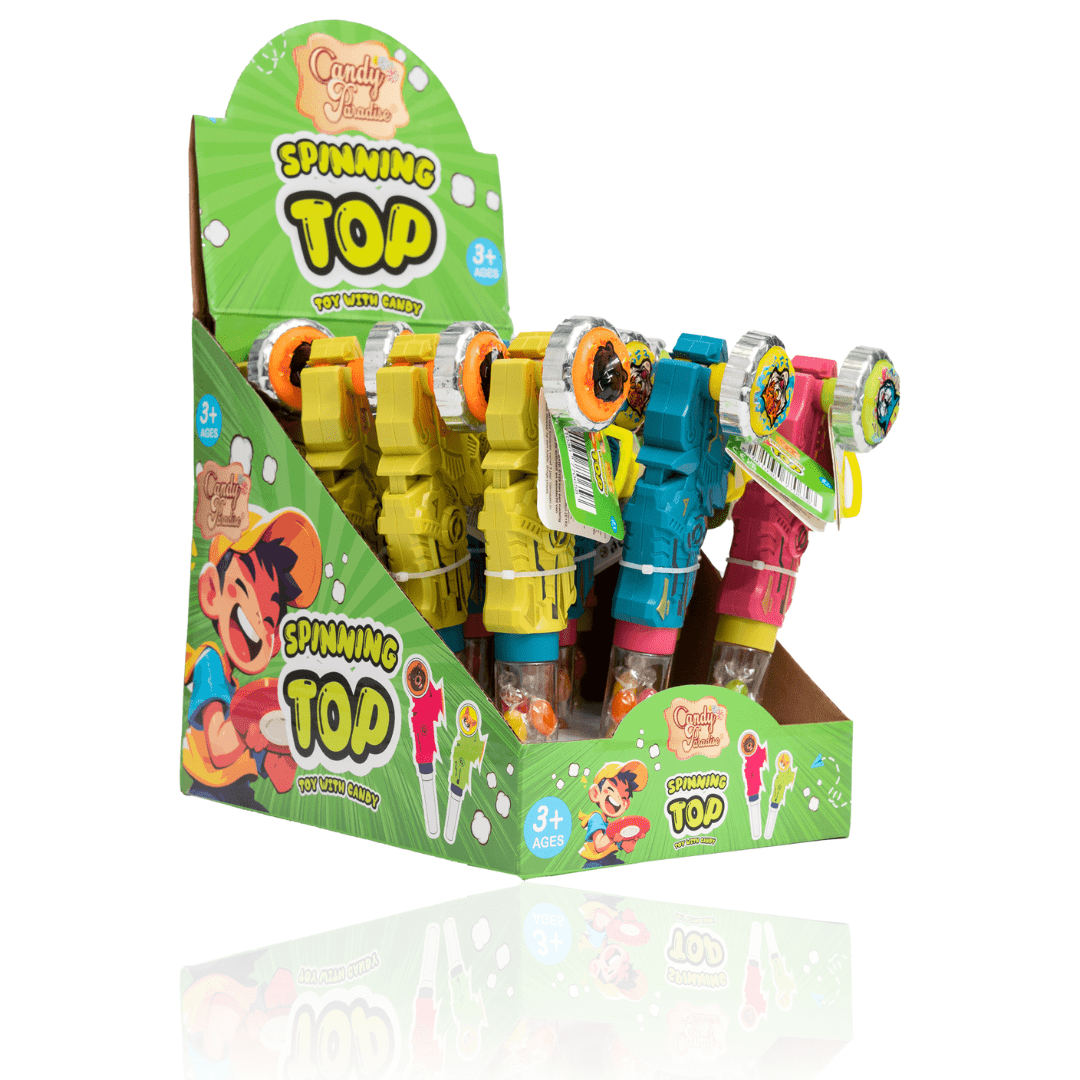Candy Paradise Toy With Candy Spinning Top 10g – KKB Großhandel
